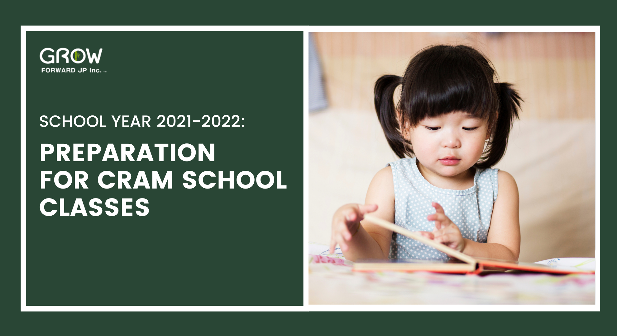 School Year 2021-2022: Preparation for Cram School Classes - Grow ...